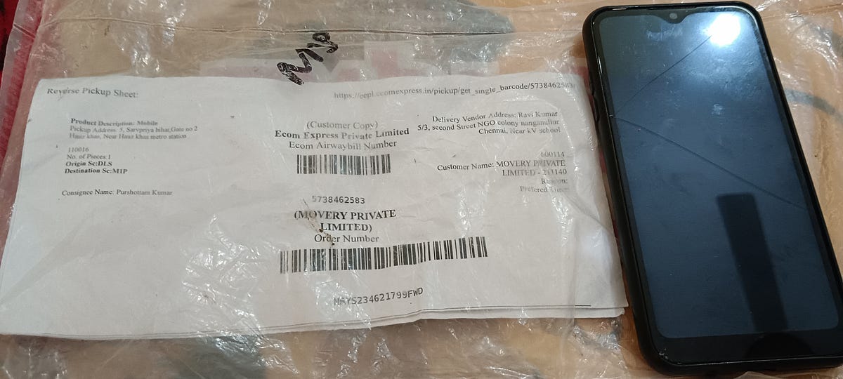 Results of parcel through Ecom express - Ansh Raj - Medium