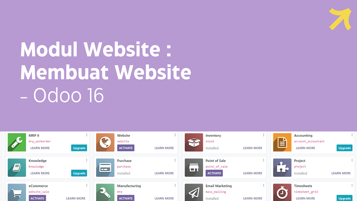 Membuat dan Kustomisasi Website — Odoo 16 | by Siti Fatimah Tuma'ninah | Medium