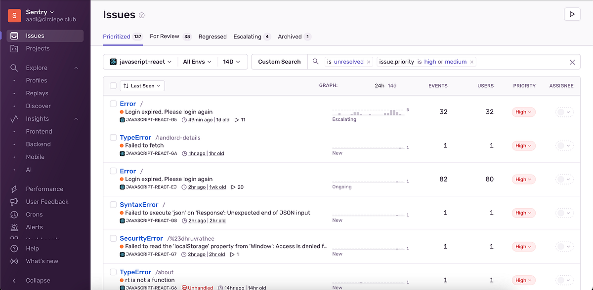 Self Hosted Sentry on AWS EC2. What is Sentry and How It Helps? | by AADI JAIN | Medium