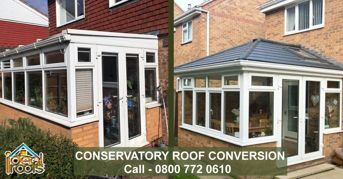 Replacing Consevatory Roof with Solid Roof | by ideal roofs | Medium