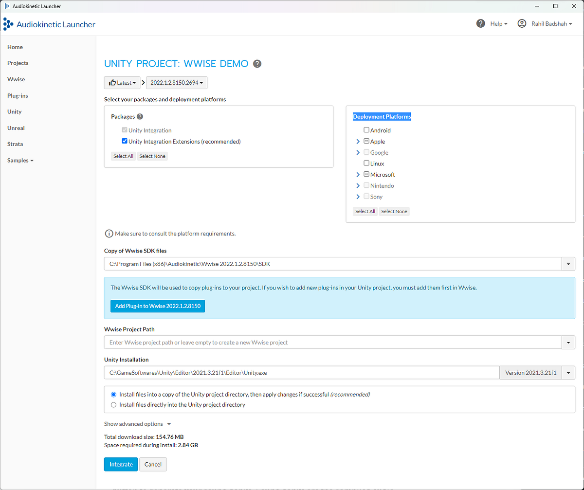 Integrating Wwise into an Existing Unity Project | by Rahil Badshah | Medium