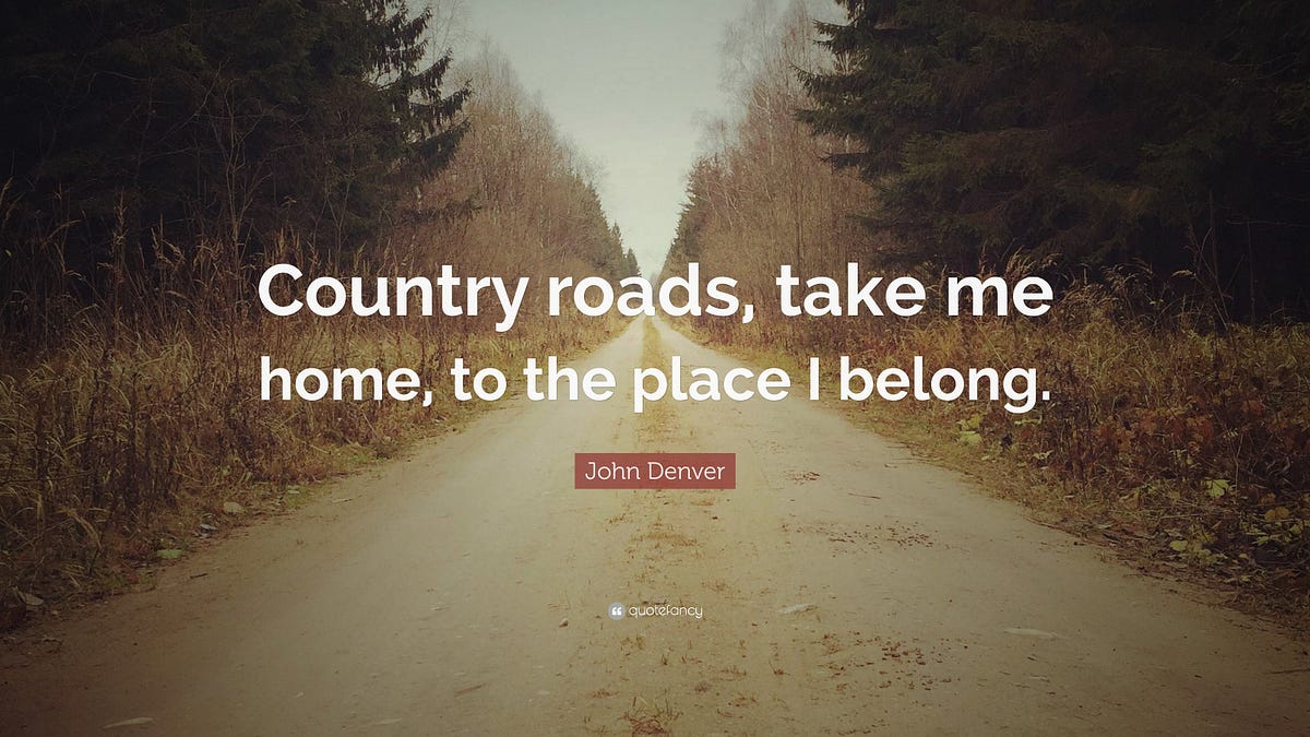 Poem: Cumberland Country Road. Song Lyric by John Denver from Google ...