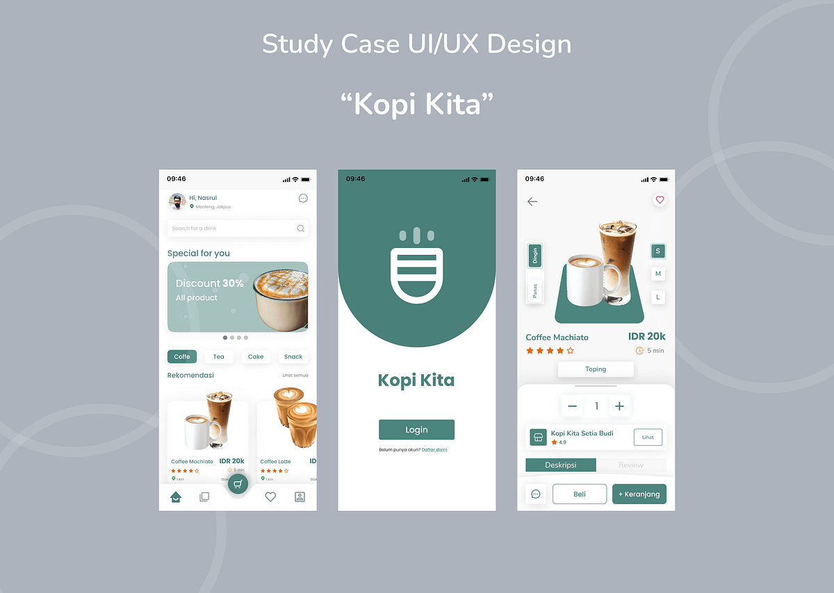 Study Kasus Aplikasi Order Kopi. Disclaimer: Study case ini personal ...
