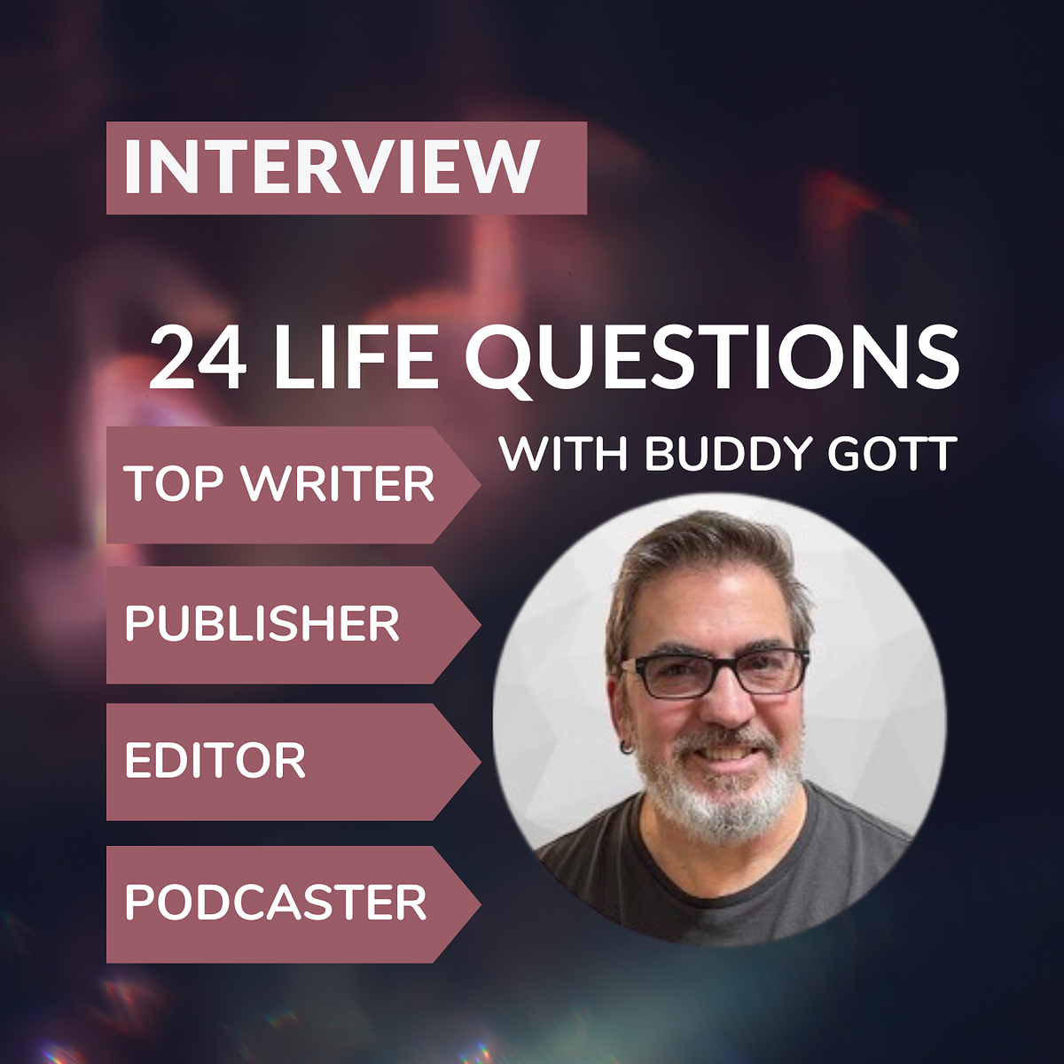 24 Life Questions With Buddy Gott | by Francis B. | Medium