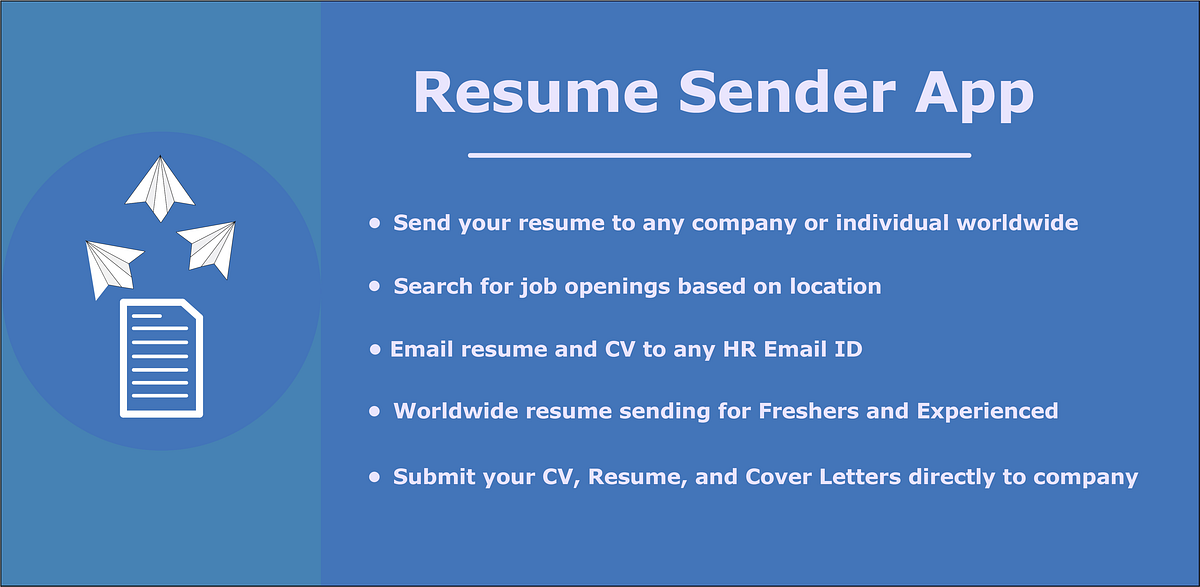 Resume Sender App. Resume Sender App is the ultimate job… | by amol ...