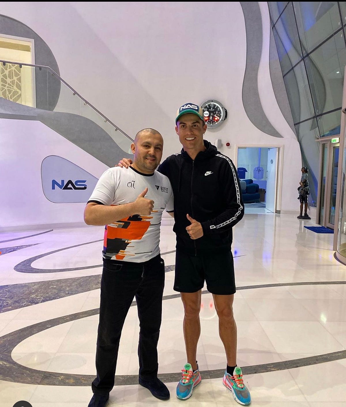 A close friend of Cristiano Ronaldo, an Uzbek fighter Umidjo Mavlyanov ...