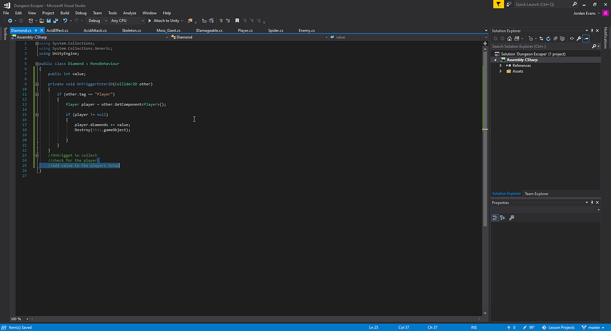 Creating a Loot System in Unity. Now that our enemies are all set up ...