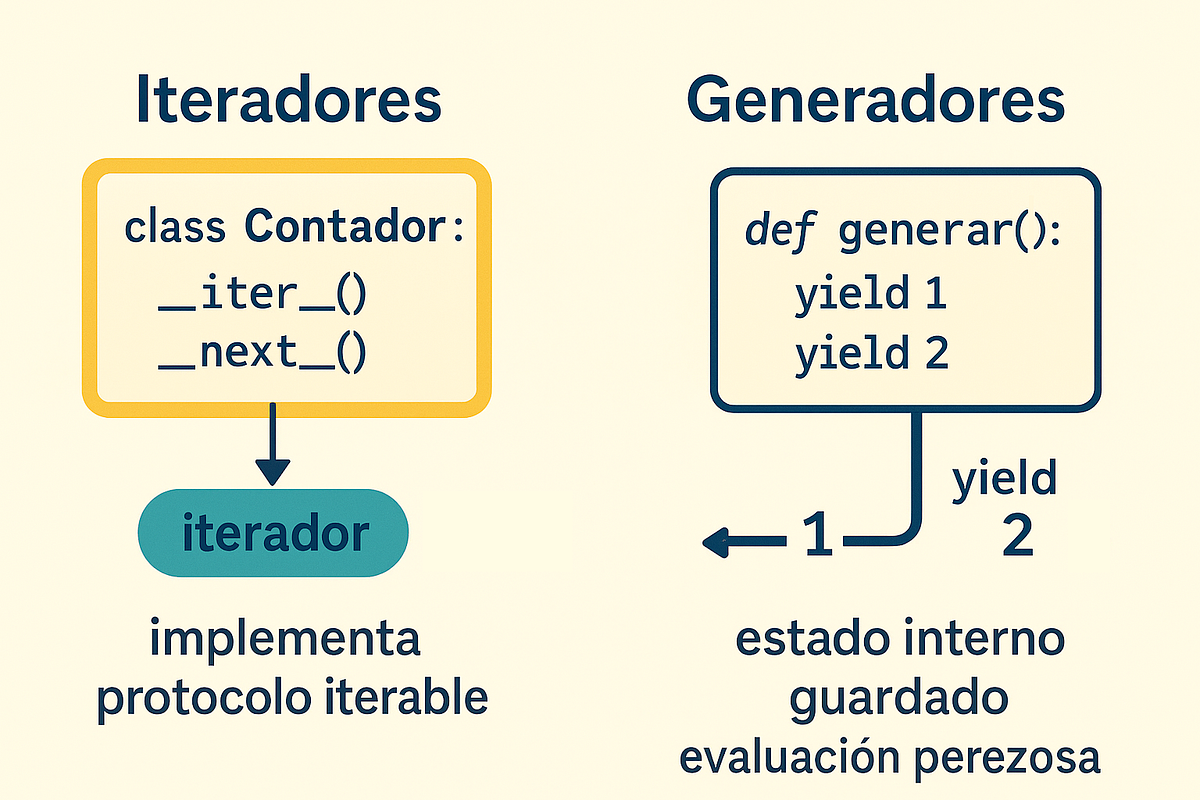 Iteradores y generadores en Python | by Ildeberto de los Santos Ruiz | Medium