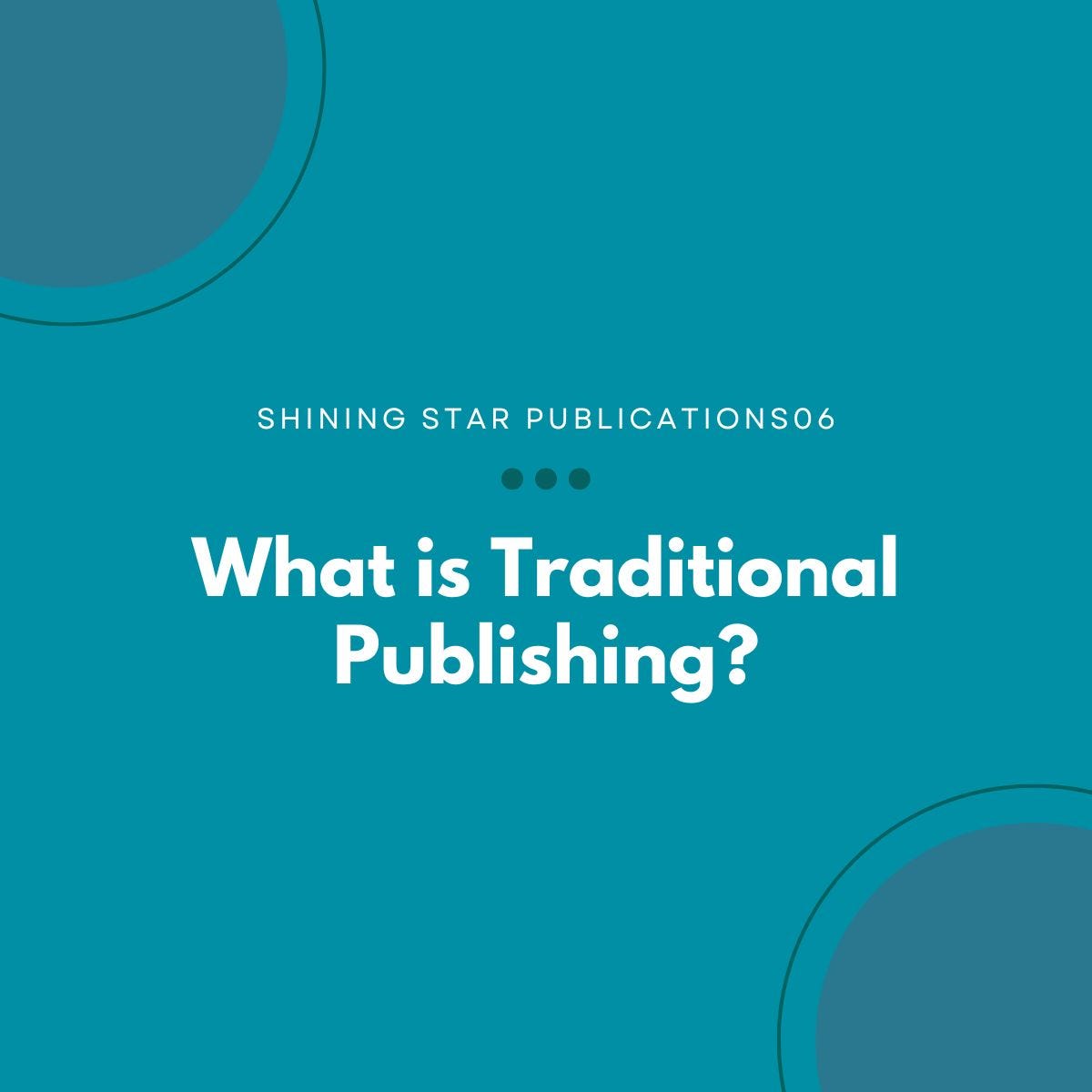 What is traditional publishing?. Traditional publishing is the… | by ...