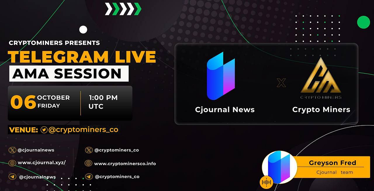 AMA Recap: CRYPTO MINERS x CJOURNAL | by CRYPTO MINERS | Medium