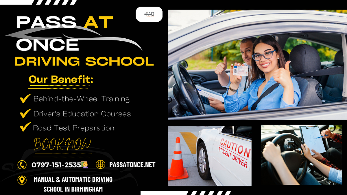 Welcome to Pass at Once Driving School: Mastering the Art of Driving ...