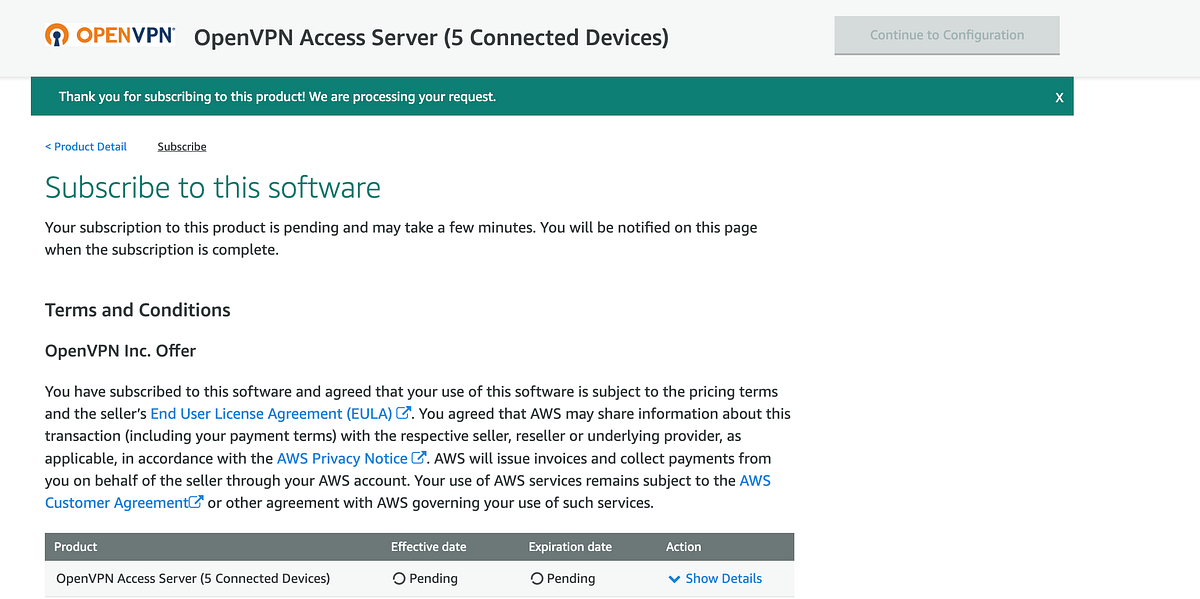 Project: Setting up OpenVPN with AWS Marketplace and Terraform | by John Adedigba | Medium