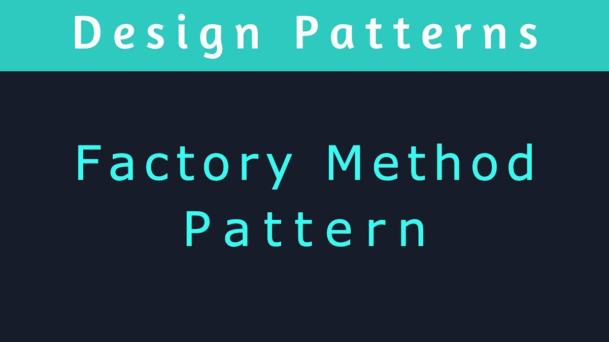 Flutter Design Patterns: 2 — Factory Method | by Muhammad Omer Shafique | Medium