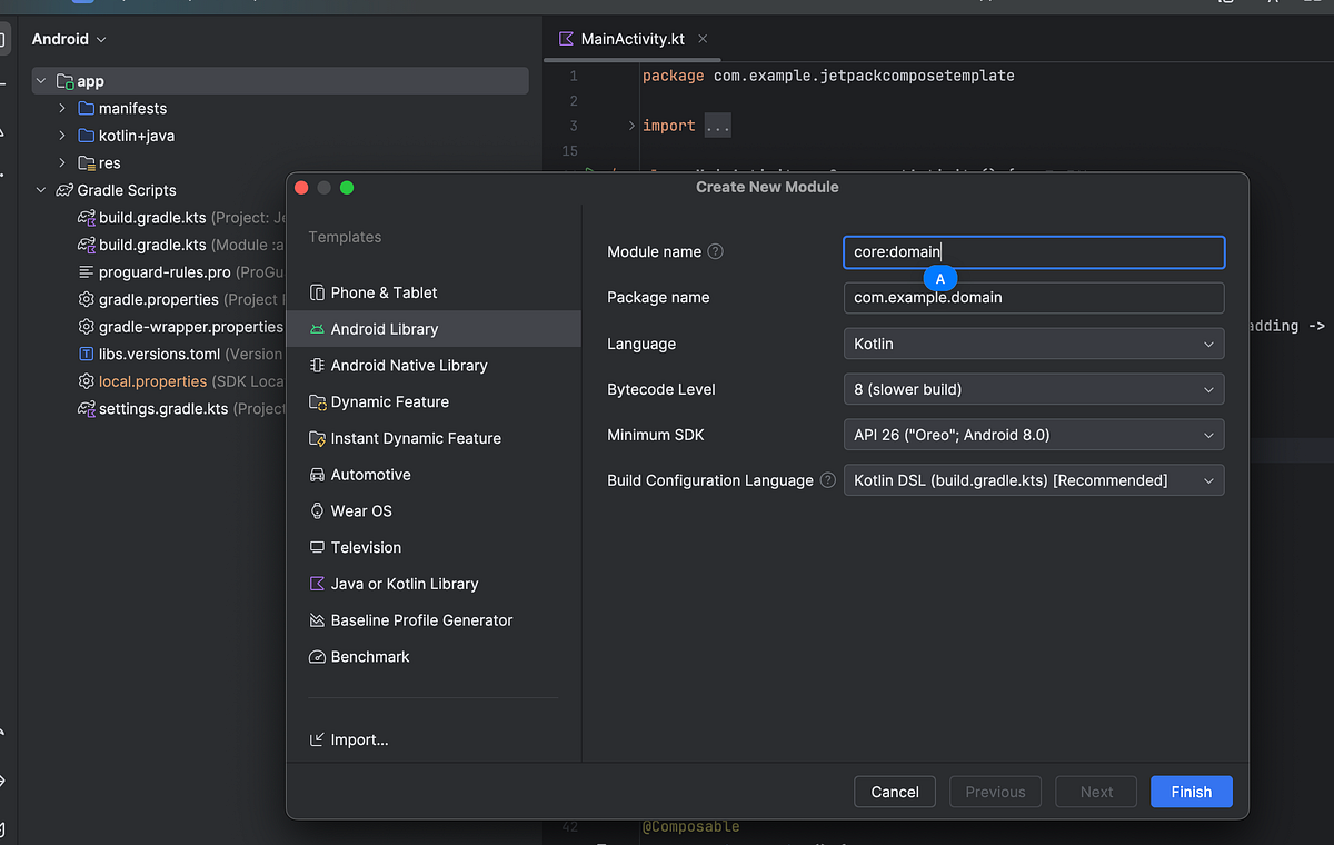 Create module under feature or core (directory folder) in Android studio - Zar E Ahmer - Medium