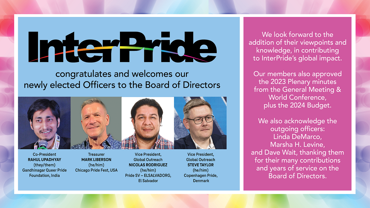 Change at InterPride!. New Voices in New Roles | by InterPride ...