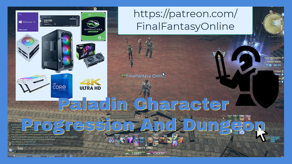 Final Fantasy Online XIV Paladin Character Progression And Dungeon | by ...