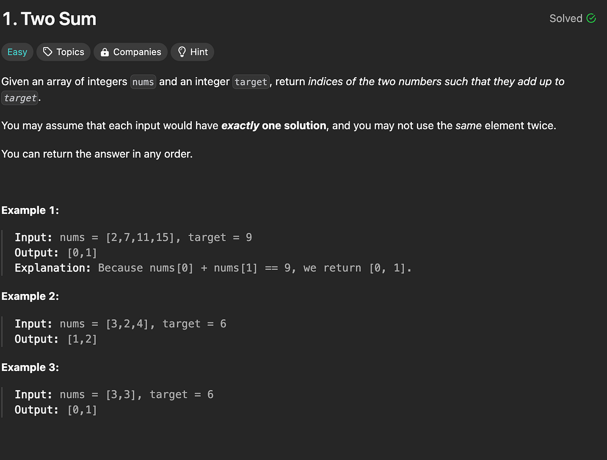 Blind 75 Optimal Solutions in Java Part 1 | by Aditya Rao | Dec, 2023 | Medium