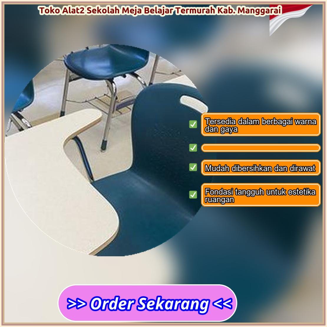 Toko Alat2 Sekolah Meja Belajar Termurah Kab Manggarai - Kursikampus - Medium