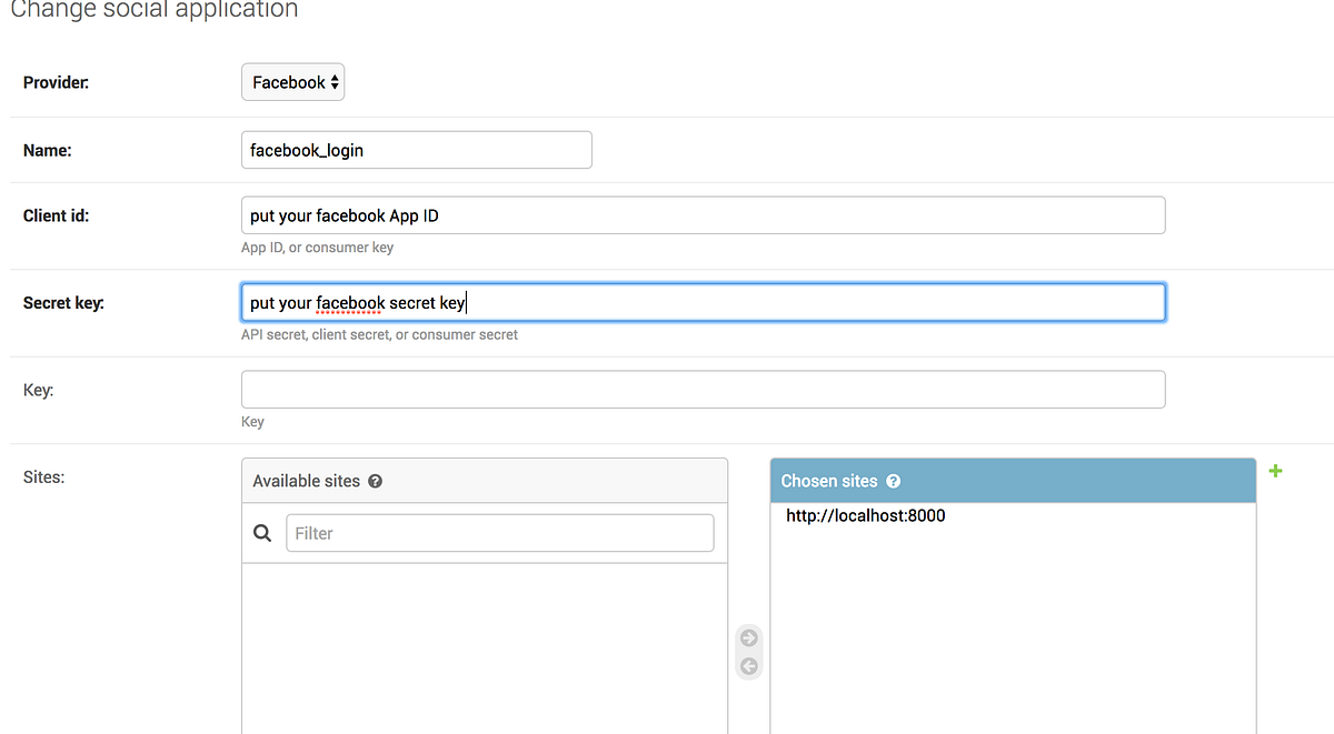 Django-allauth Facebook Login. It is really easy to make facebook… | by Kwon Jinhwan | Medium