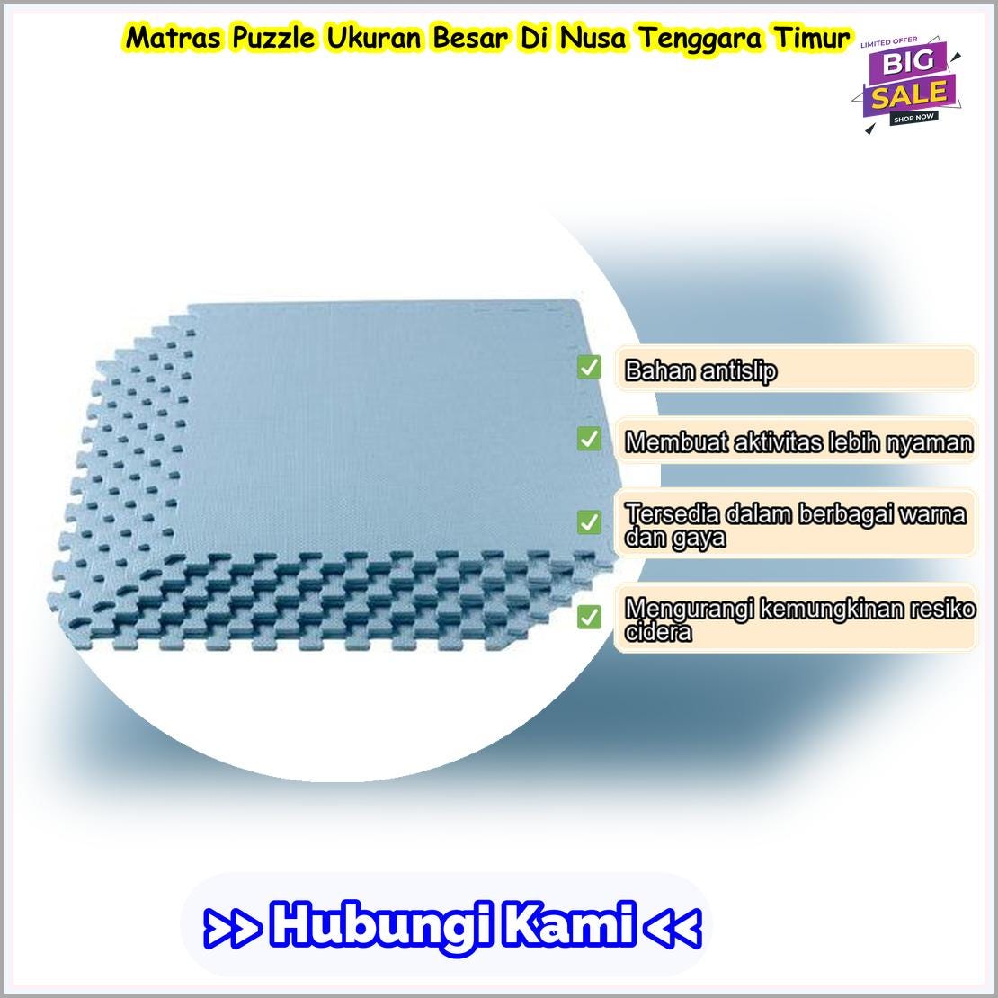 Matras Puzzle Ukuran Besar Di Nusa Tenggara Timur - Eva Mat Tebal - Medium