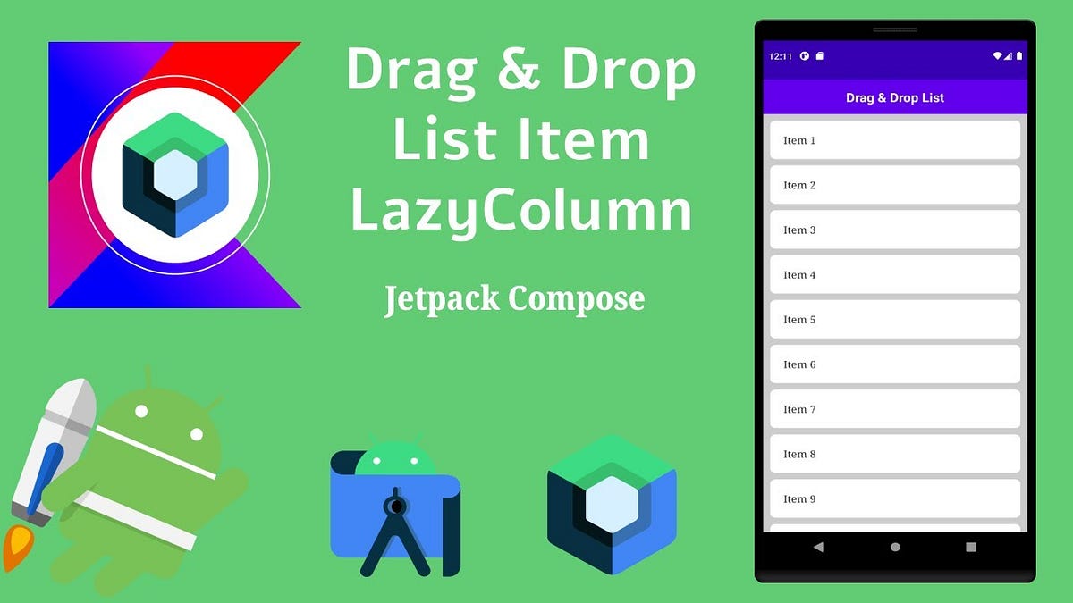 🚀 Introducing Compose Reorderable: A Jetpack Compose Library for Drag & Drop Lists and Grids ...