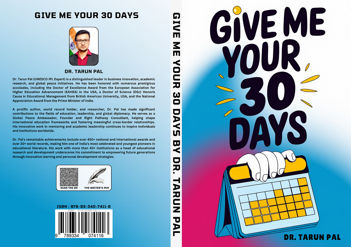 Author Dr. Tarun Pal Announces the Launch of Official Cover Page for ...