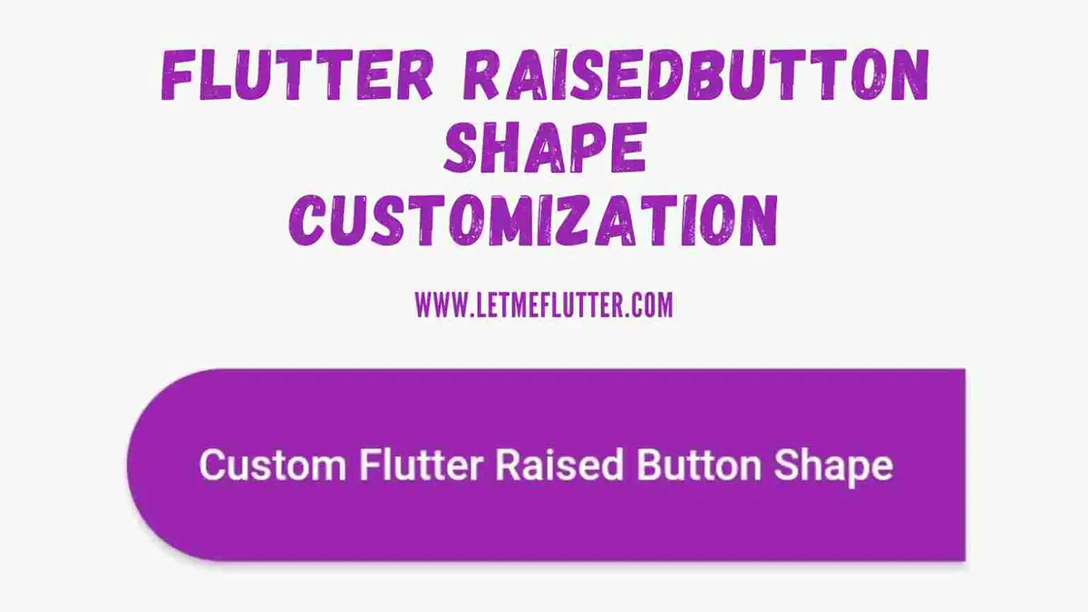 Change Flutter RaisedButton Shape | by Zeeshan Ali | Jul, 2023 | Medium