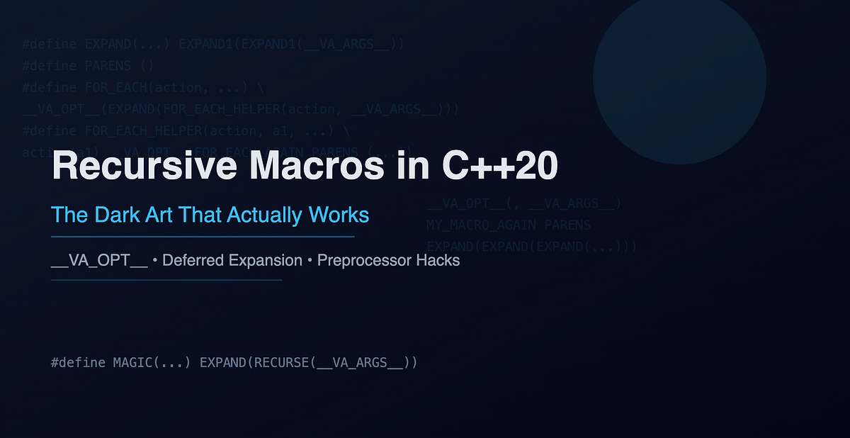 Recursive Macros in C++20: The Dark Art That Actually Works | by Sagar ...