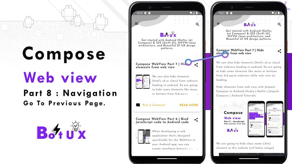 Compose WebView Part 8 | Navigation Go To Previous Page - Boltuix - Medium