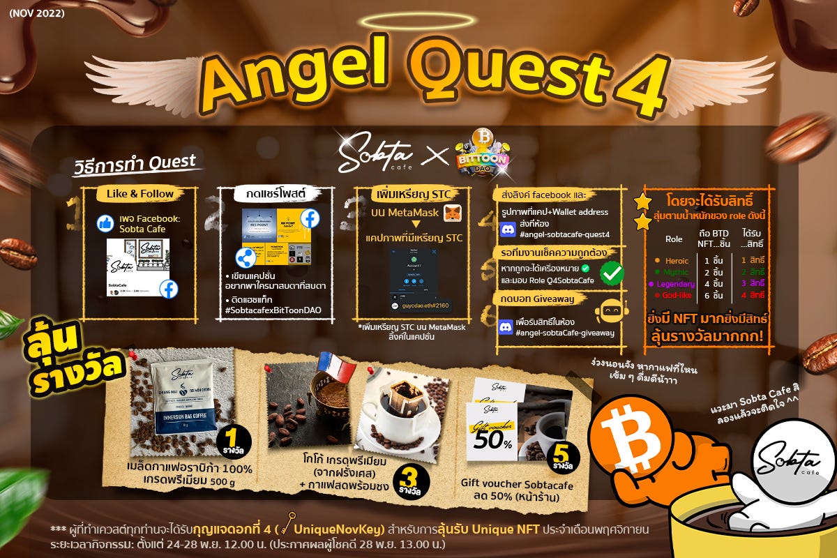 Angel Quest 4 (NOV 2022): SobtaCafe | by BitToonDAO | Medium