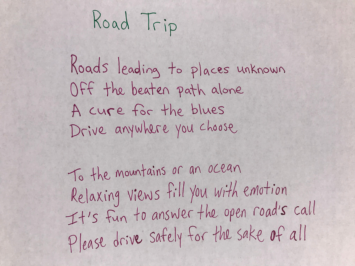 Road Trip - Paper Poetry - Medium