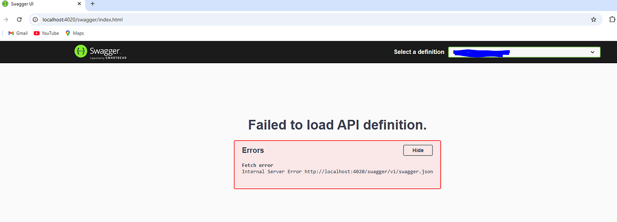 When running an ASP.NET Core application that contains REST APIs, you may encounter the error ...