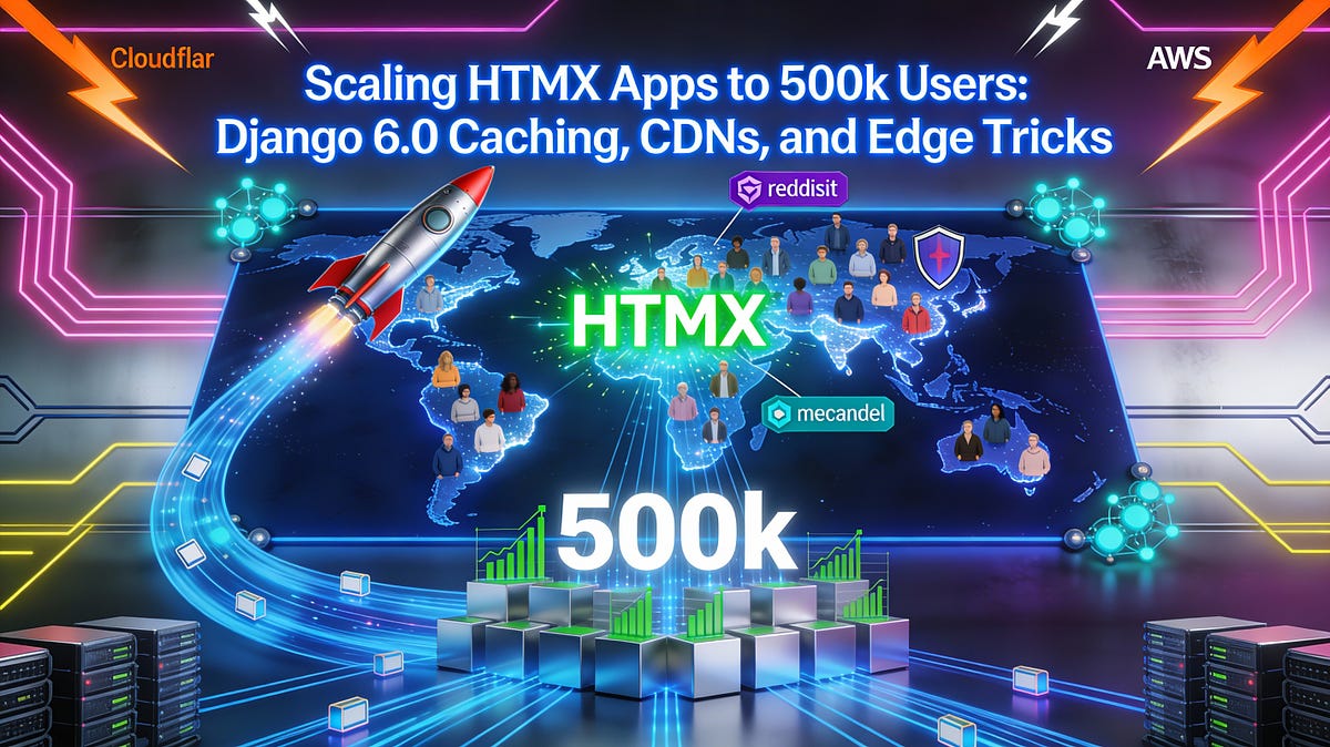 Scaling HTMX Apps to 500k Users: Django 6.0 Caching, CDNs, and Edge ...