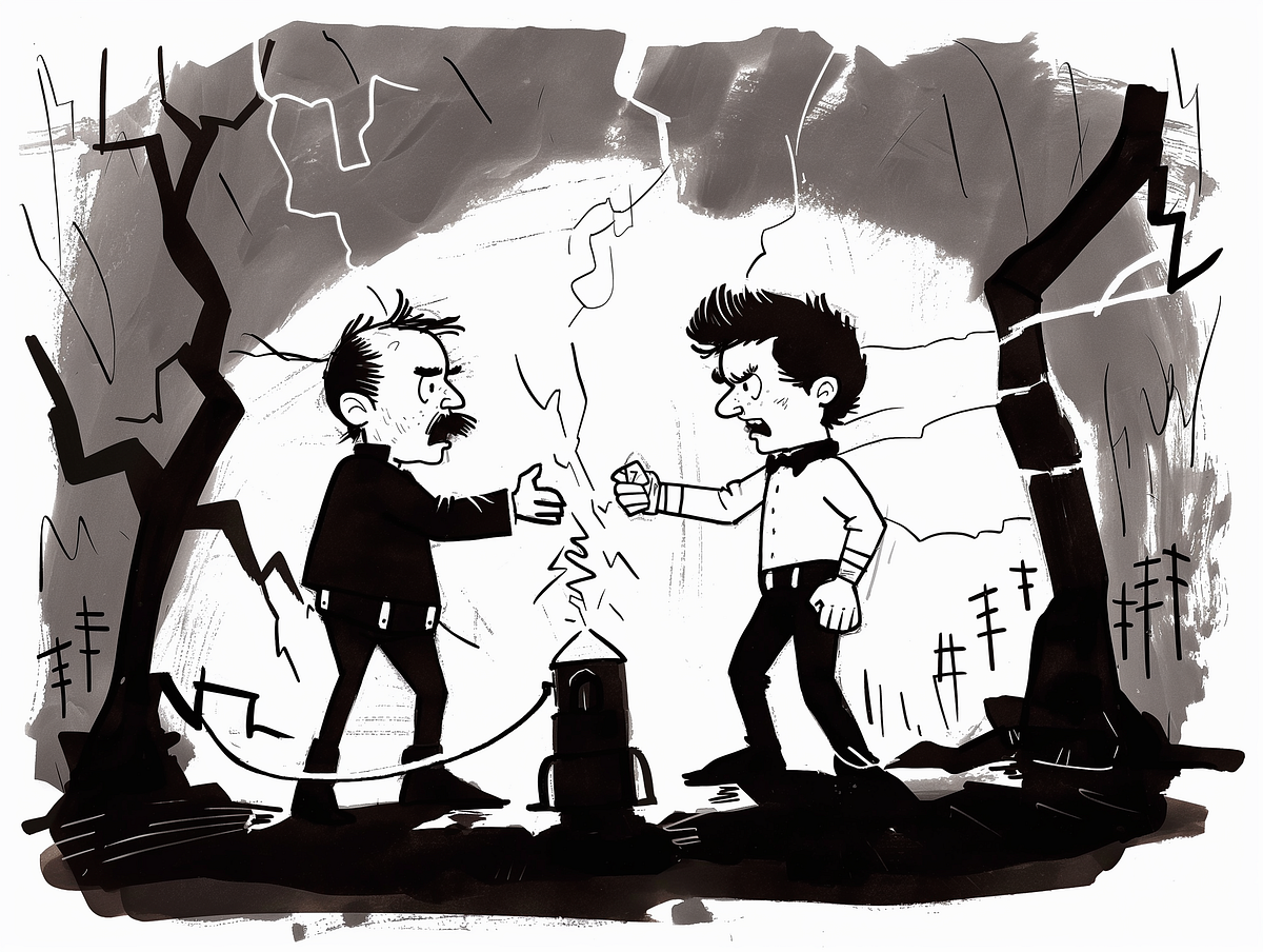 Edison vs. Tesla: The Shocking War of Currents 🔌⚡ | by Gabi Bitter ...
