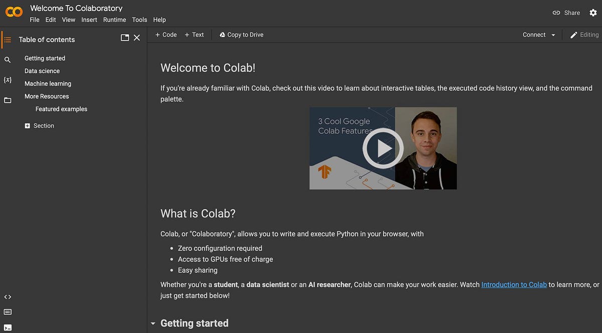 เริ่มเขียน Python ง่ายๆไม่ปวดหัวด้วย Colab - investic - Medium