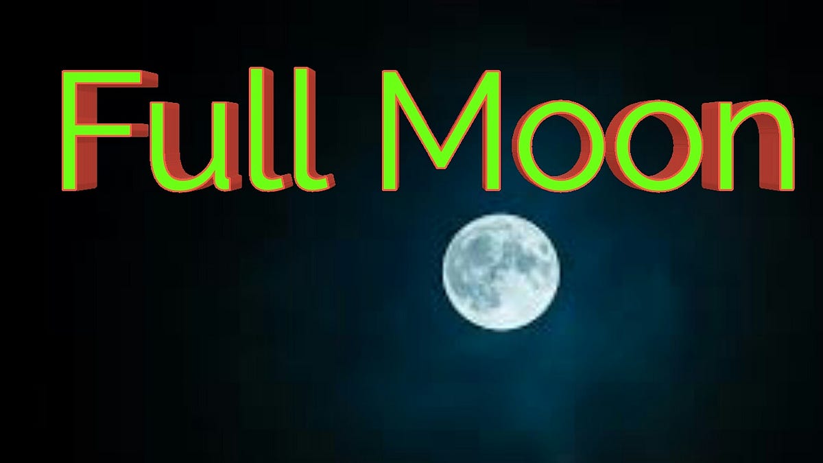 Full moon The full moon shows its full face to Earth about once a month ...
