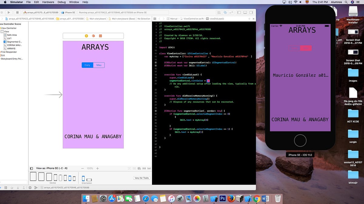 Session 12 ARRAYS Cory Mau & Anagaby | by Corina Maldonado Santos | Medium