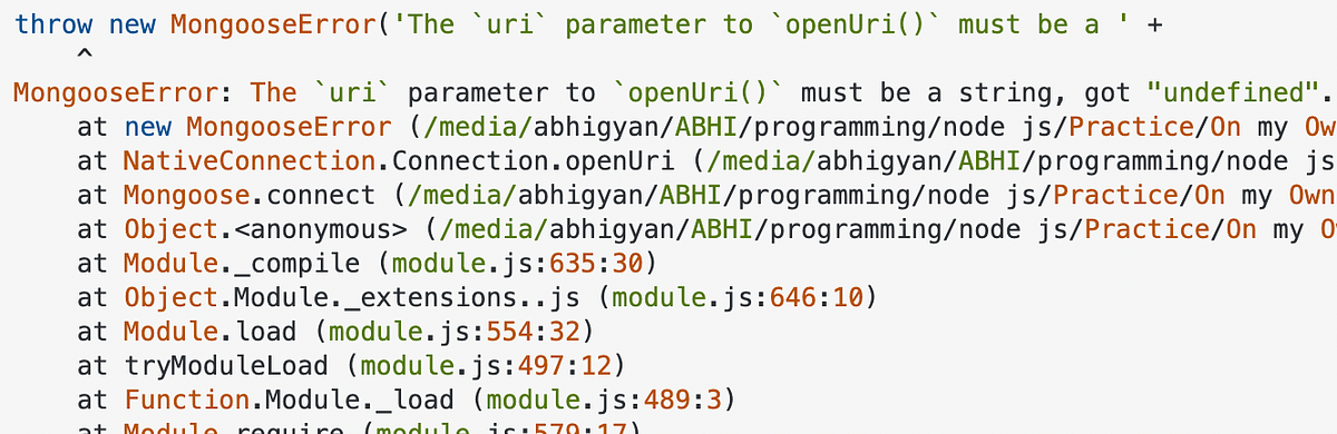 [note]mongoose.connect() show MongooseError - Elliot - Medium