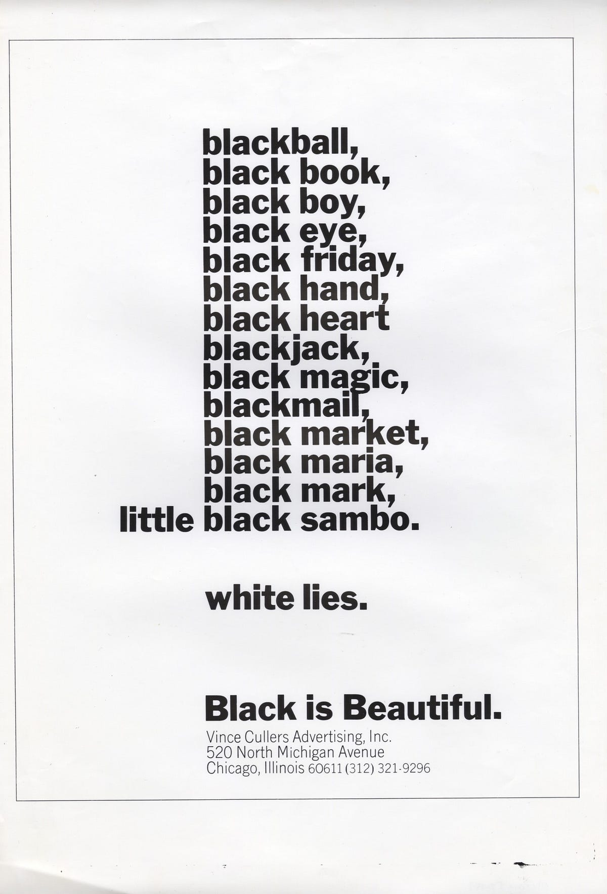 Iconic Ads: Culler Advertising — Black is Beautiful | by Vejay Anand ...