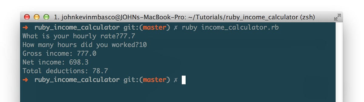 Building a Net Income Calculator Application Using Ruby | by John | Ruby, Sinatra and Ruby on ...