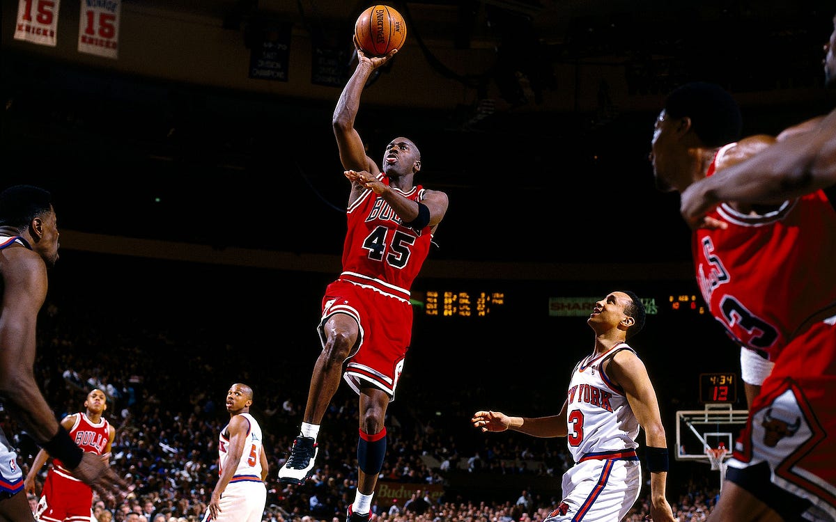 26 Years Ago Today: MJ over NYC. Five games into his comeback produced ...
