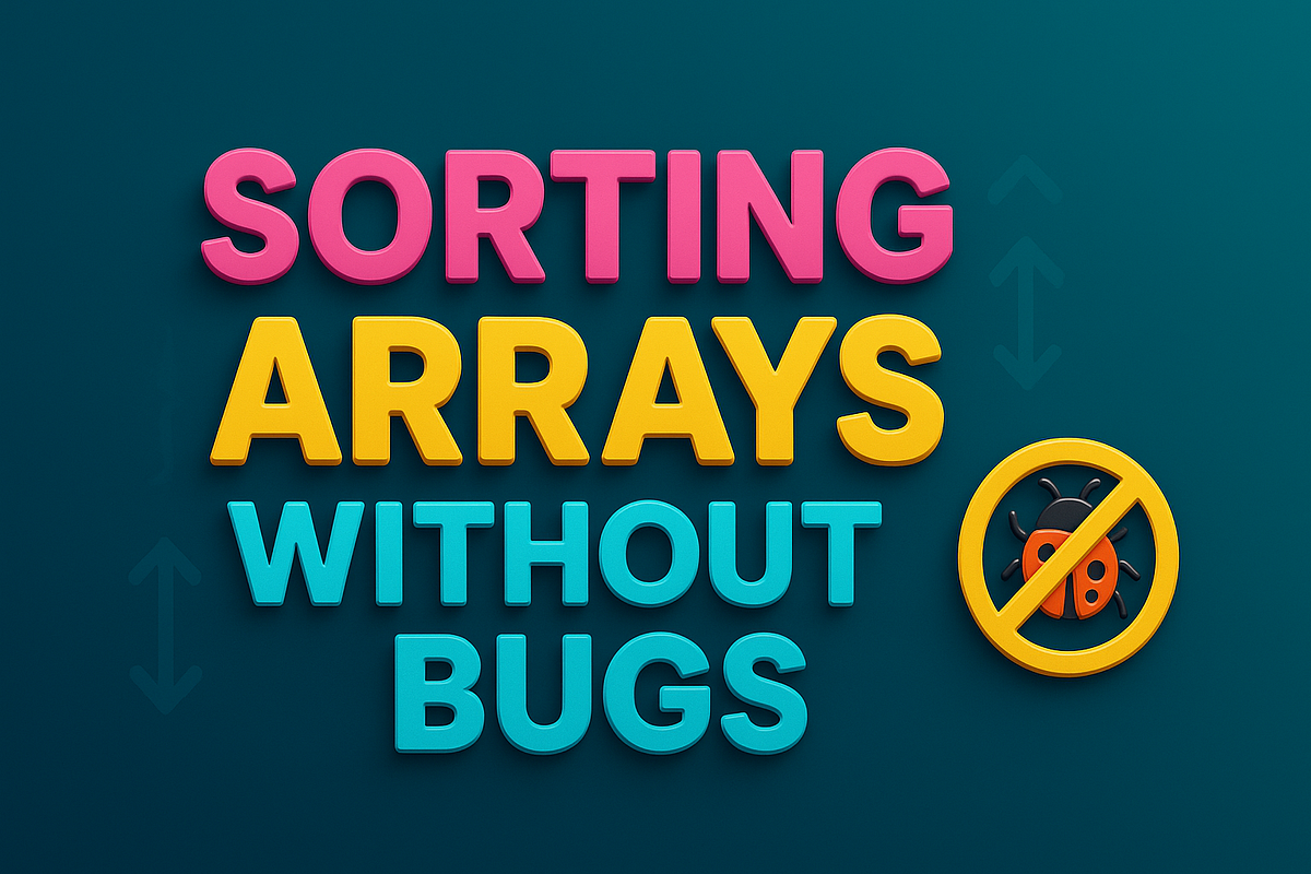 Sorting Arrays in JavaScript Without Bugs | by CodeByUmar | Sep, 2025 ...