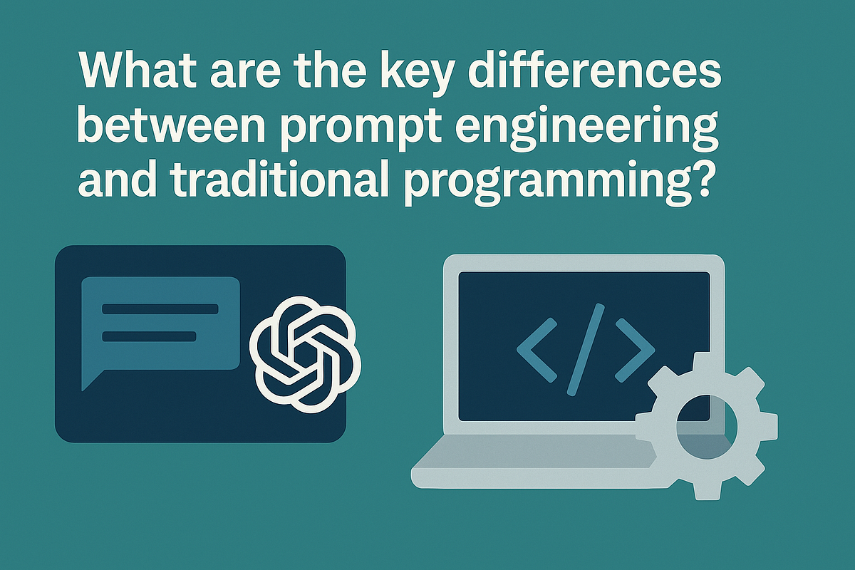 What are the key differences between prompt engineering and traditional programming? | by The ...