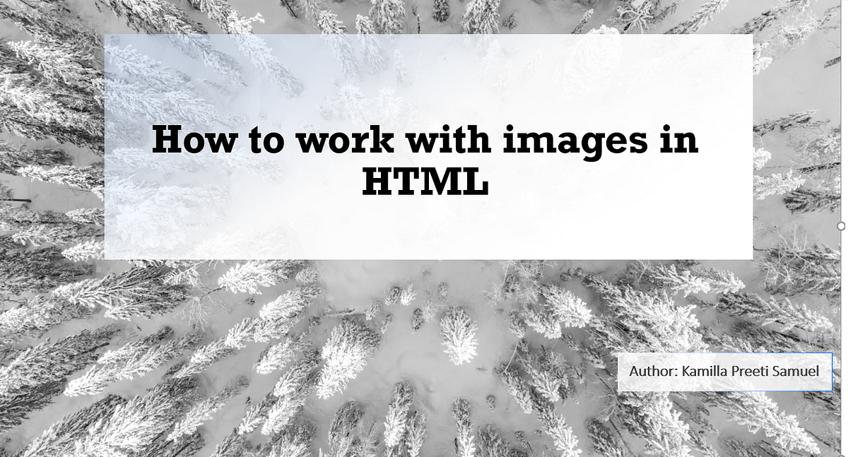 How to work with images in HTML and explain in detail tag important ...