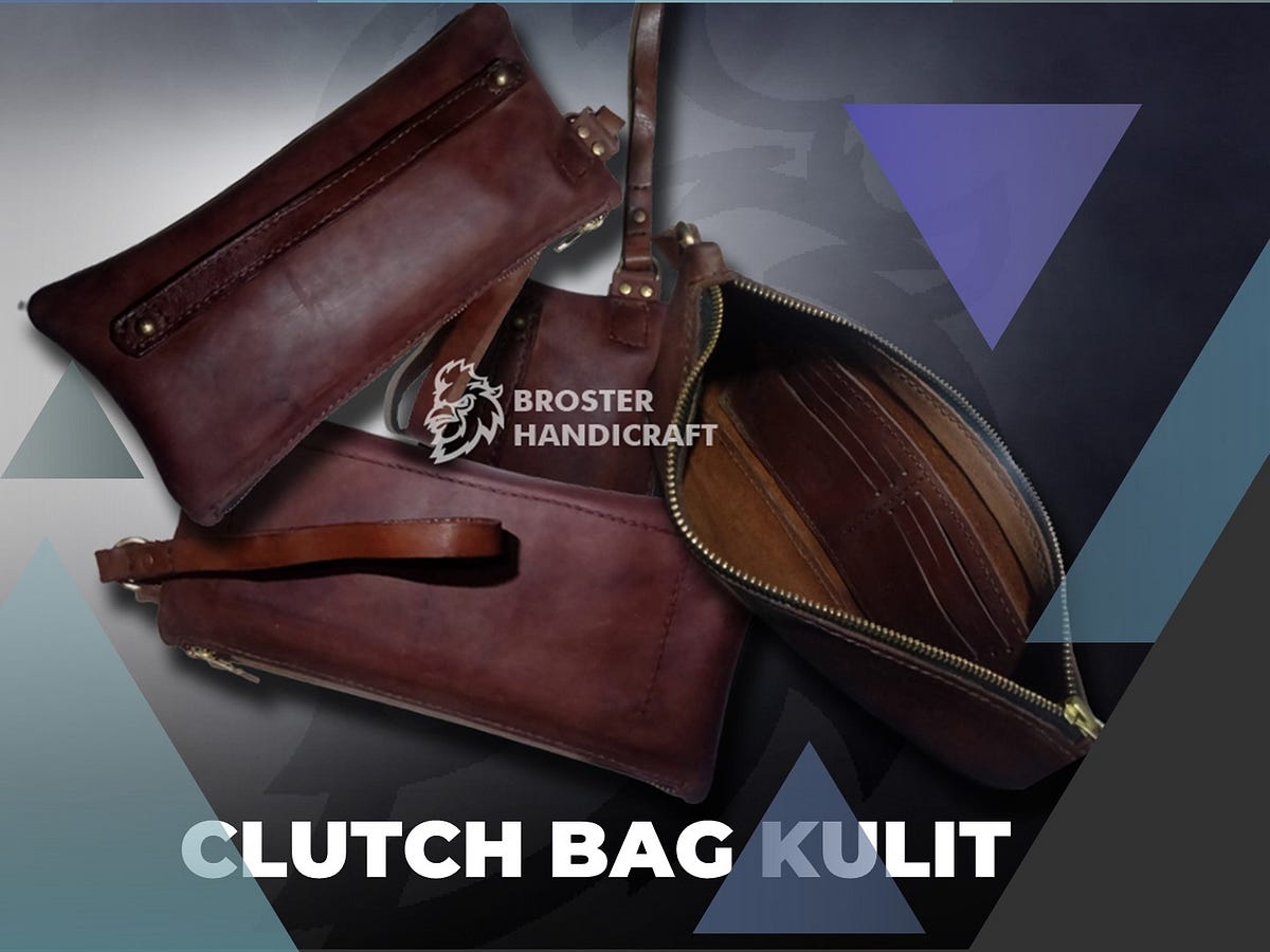 Hand Bag / Clutch Bag Kulit Menggunakan bahan Premium Quality Crazy ...