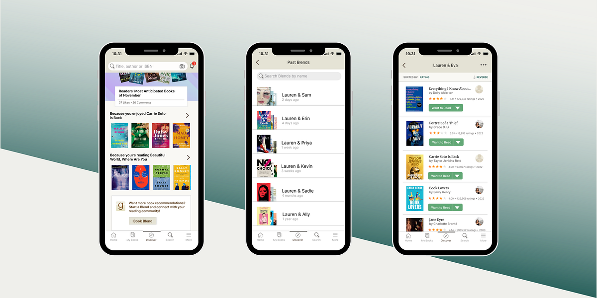Goodreads Design Concept: Blending Bookshelves | by Lauren Jun | Medium