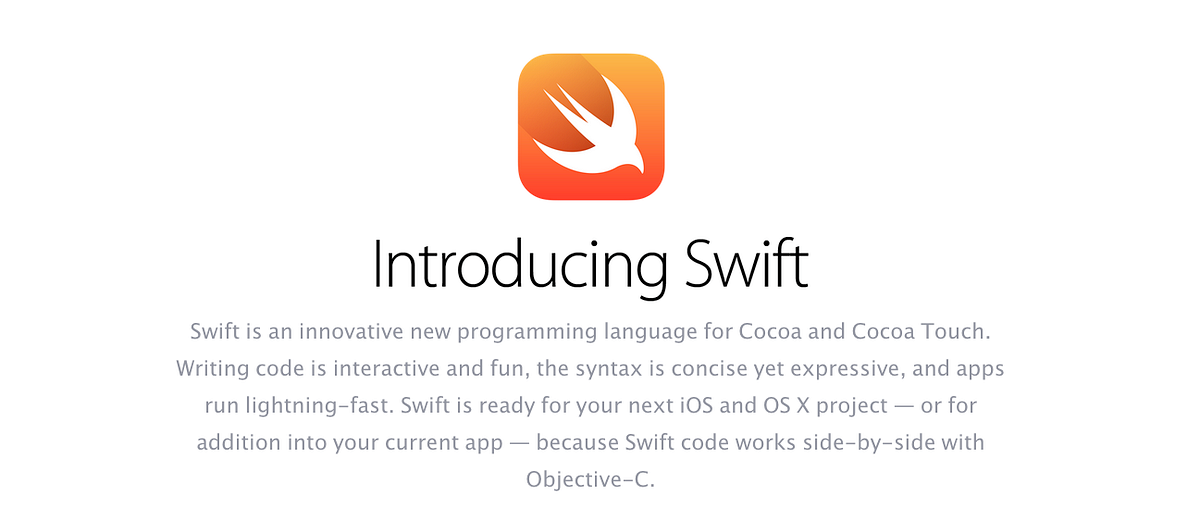 Swift: An Overview of Apple’s New Programming Language | by Nick | Medium