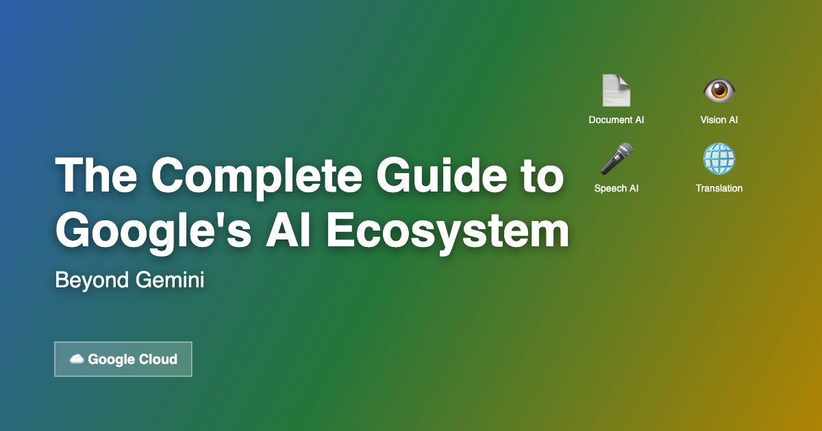 Google’s AI Ecosystem Explained: Vertex AI, Gemini, RAG, Agents, and ...