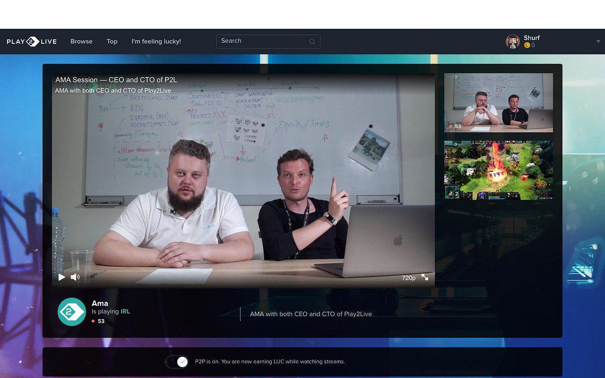 The Play2Live CEO has just announced a planned buyback of LUC tokens from the existing ...