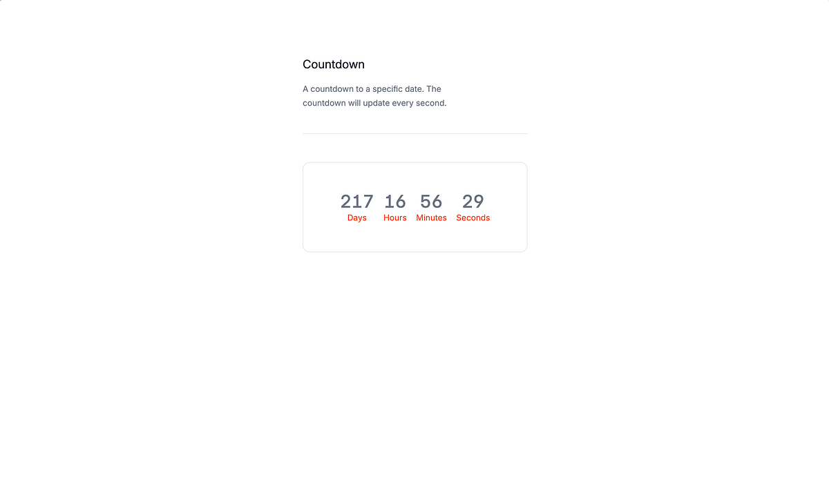 How to create a countdown with Tailwind CSS and JavaScript - Michael ...